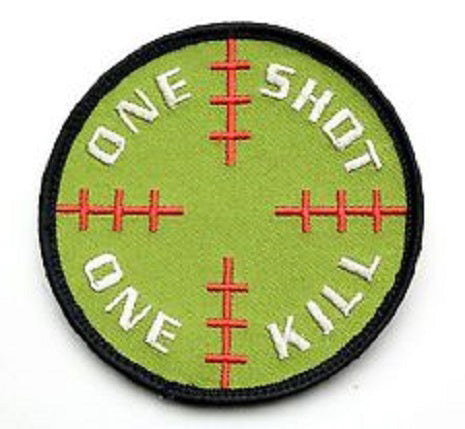 One shot one kill velcro patch – navysealslife.com